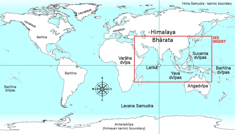 76 Puranic World Map | Soolaba's Blog